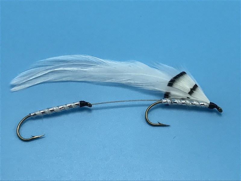 White Moth Tandem Streamer Fly